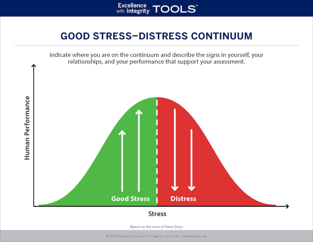 Good Stress Versus Distress - Character Counts!